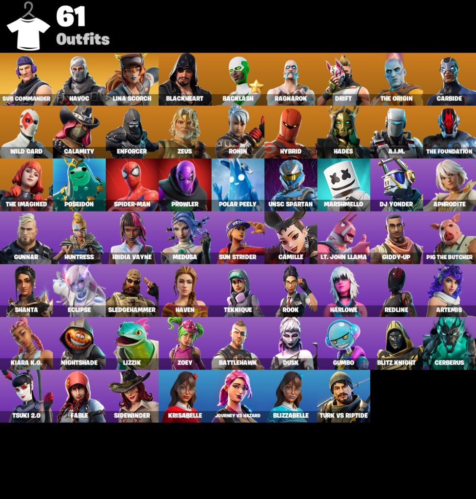 Fortnite OG Account - 61 Skins | Sub Commander | Havoc | Lina Scorch